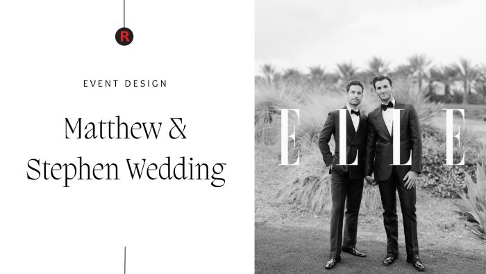 Elle Magazine: Matthew and Stephen's Wedding - Revelry Event Designers ...